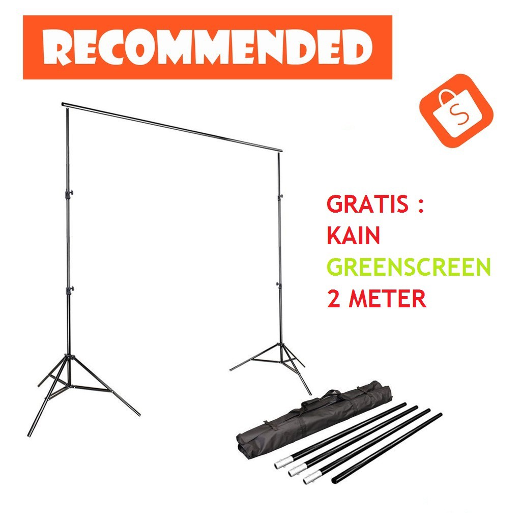 LAYAR Greenscreen pole stand, green screen, youtuber bracket, backdrop ...