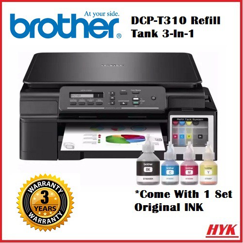 Brother DCP-T310 3-in-1 Printer (Print Scan Copy) with Original Ink ...