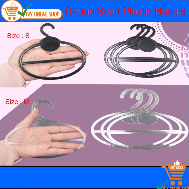 Tudung Hanger Bulat / Mini Shawl Plastic Hanger Selendang Scarf Hanger ...