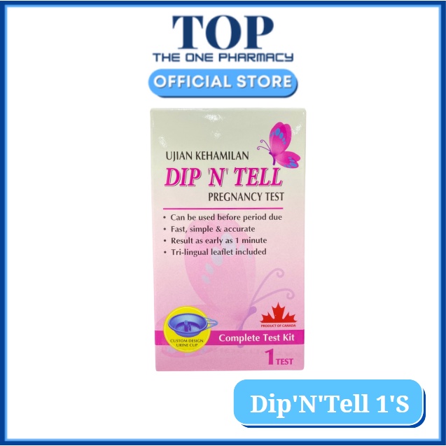 Dip 'N' Tell Pregnancy Test [Ujian Kehamilan]- Dip Card (1's/ 2's ...