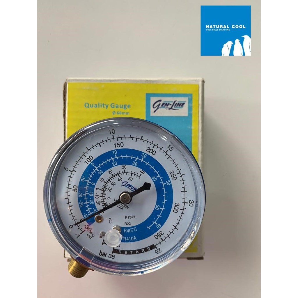 GEN-LINE - PRESSURE GAUGE (PGG-550) - LOW (R410A,R22,R134A,R404A ...