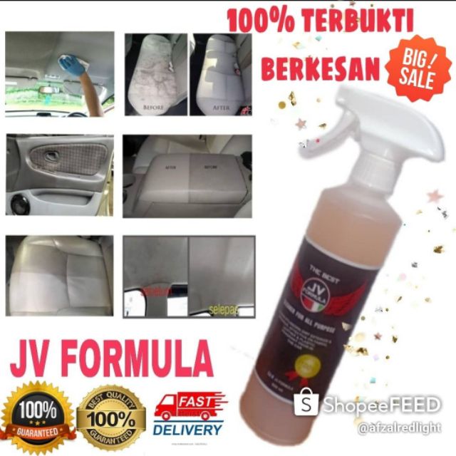 🔥💯TERBUKTI🔥JV FORMULA - PENCUCI KUSYEN KERETA , SILING BUMBUNG KERETA ...