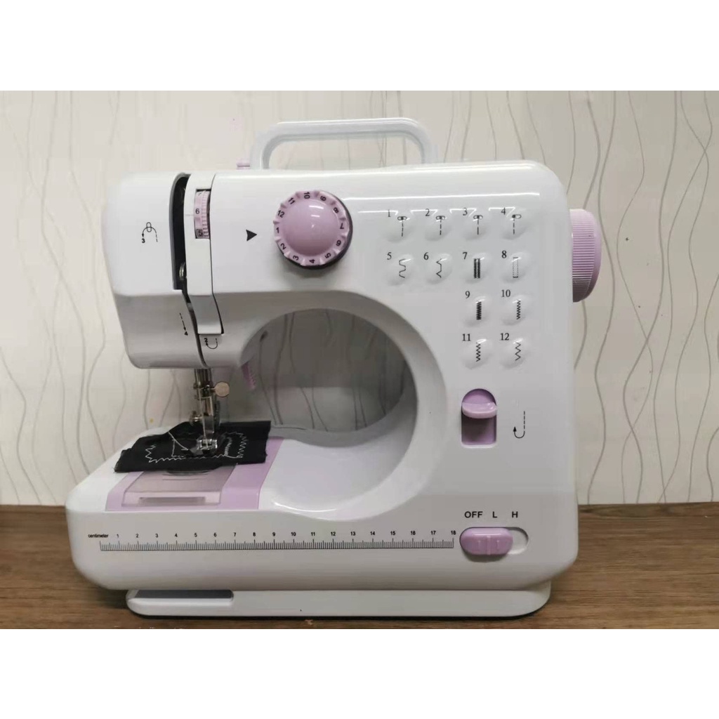 Portable Sewing Machine Mini Electric Household 12 Stitches Sewing ...