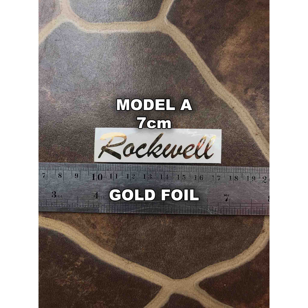 Rockwell Guitar Sticker Paste Headstock Decal Acoustic Electric Guitar ...