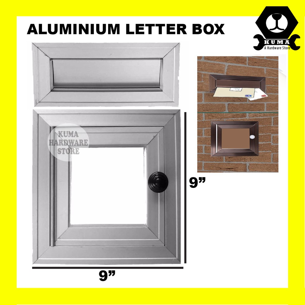 ALUMINIUM LETTER BOX 9"X9" | Shopee Malaysia