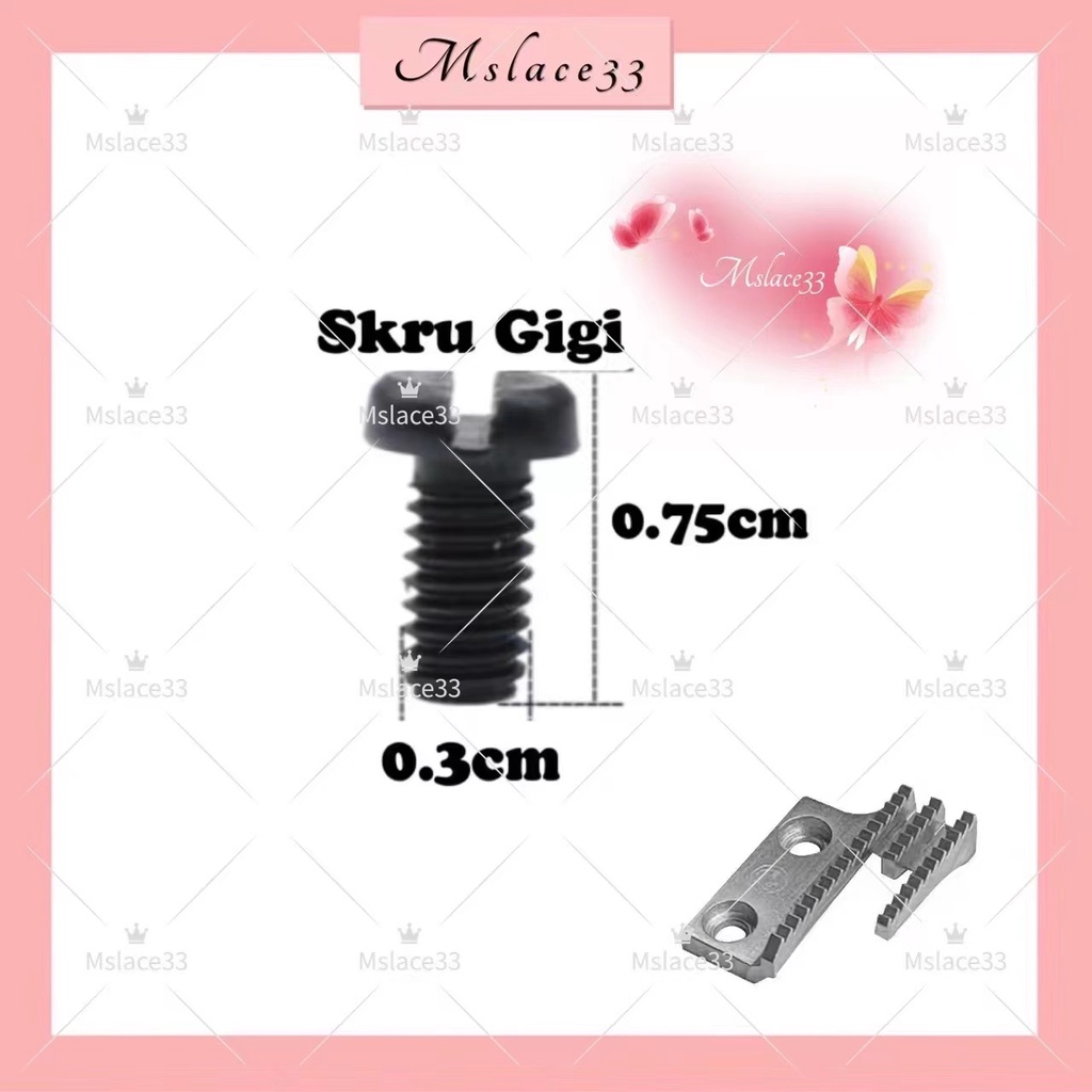 Skru Mesin Jahit Industri / Screws For Industrial Sewing Machine / Skru ...