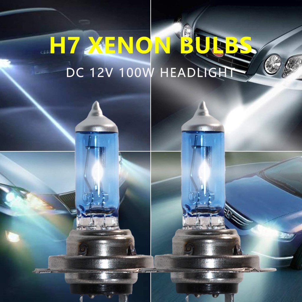 (2-pices)H7 110W 12V Ultra White Light Xenon Halogen Automatic ...