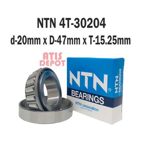 NTN 4T-30204 ( 20 x 47 x 15.25 ) 100% ORIGINAL Made In JAPAN Metric ...