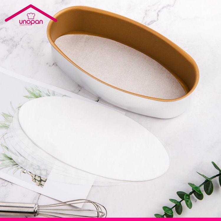 [𝗨𝗡𝗢𝗣𝗔𝗡] Cheese Cake Mould Oval Baking Paper (20pcs/pack)/ 芝士蛋糕模具椭圆形烘焙纸 ...