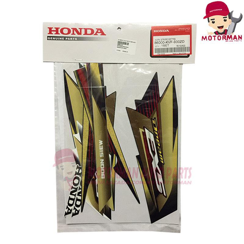 STICKER BODY HONDA EX5 DREAM BLACK/PURPLE ORIGINAL 86000-KVF-900ZD ...