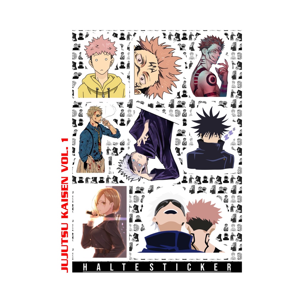 Jujutsu KAISEN / Halte Sticker Pack, Aesthetic Halte Sticker, Laptop ...