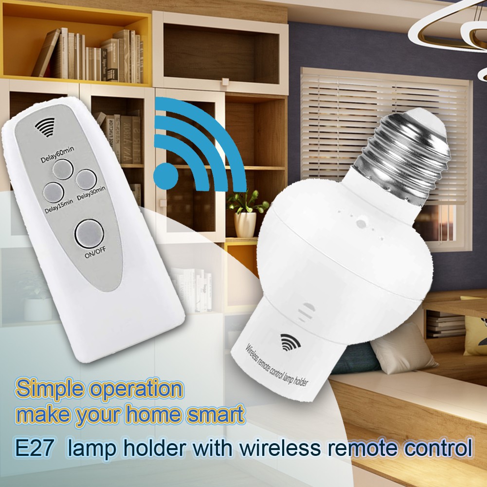 Remote Control Light Lamp Socket E27 Bulb Base,Light Socket Base ...