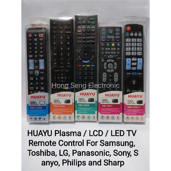 Universal Plasma / LCD / LED TV Remote Control For Samsung, Toshiba, LG ...