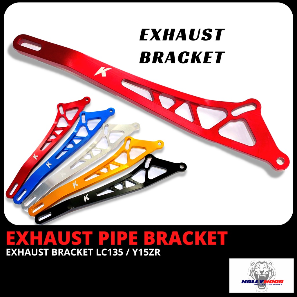 Y15 LC135 Y16 RFS150i EXHAUST BRACKET / FOOTREST BRACKET ALLOY CNC ...