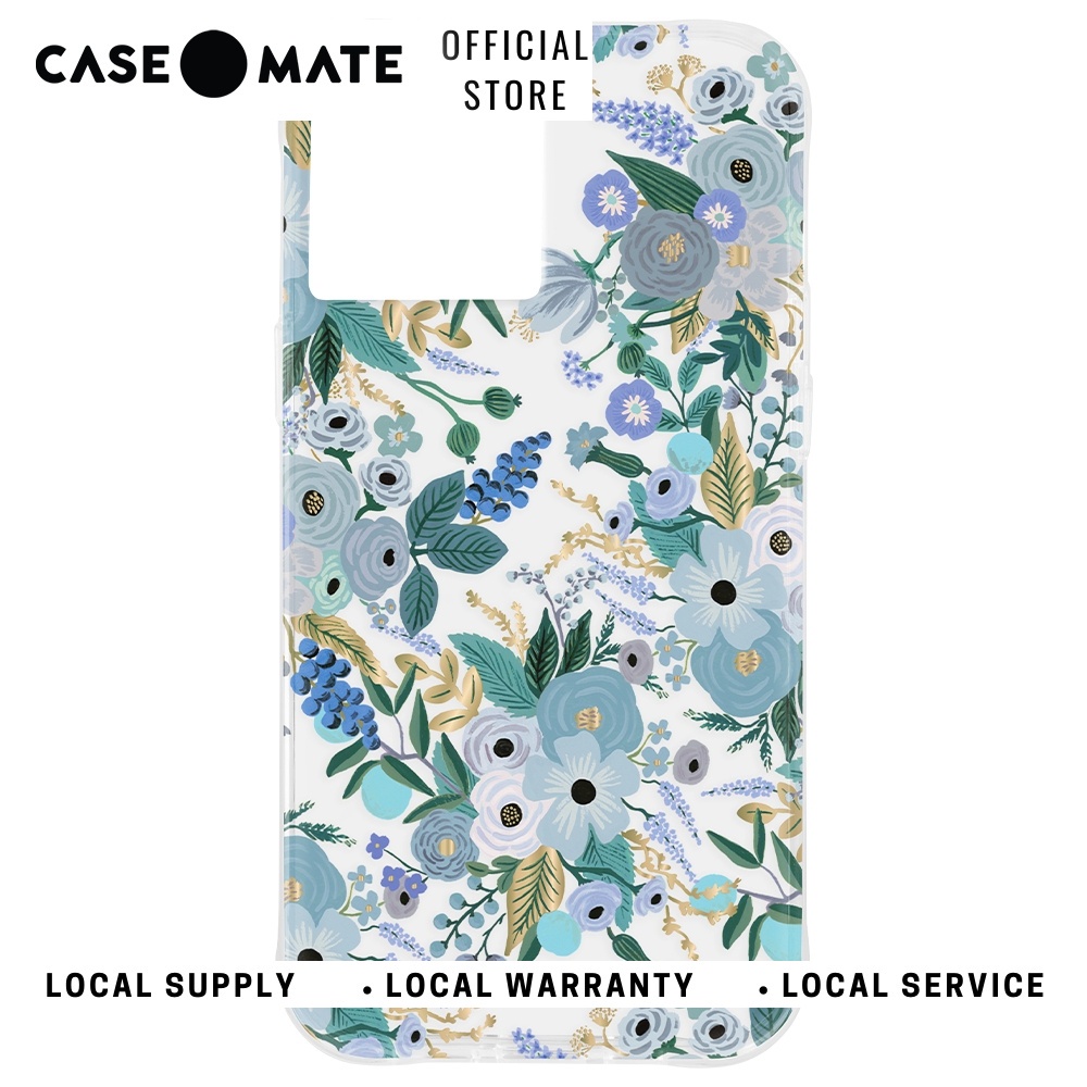 Case Mate iPhone 12Rifle Paper Co. - Garden Party Blue | Shopee Malaysia