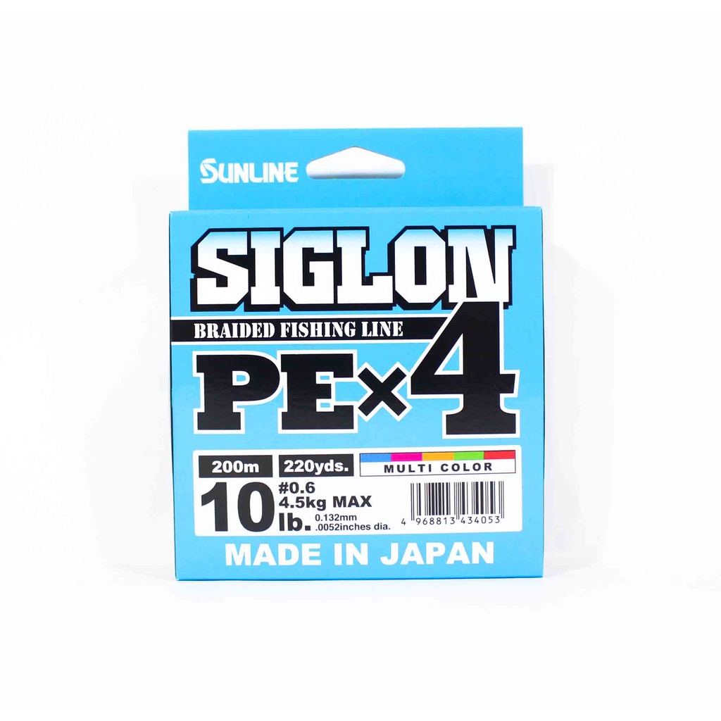 Sunline Siglon P.E Braided Multipurpose Fishing Line X4 (200M) | Shopee ...