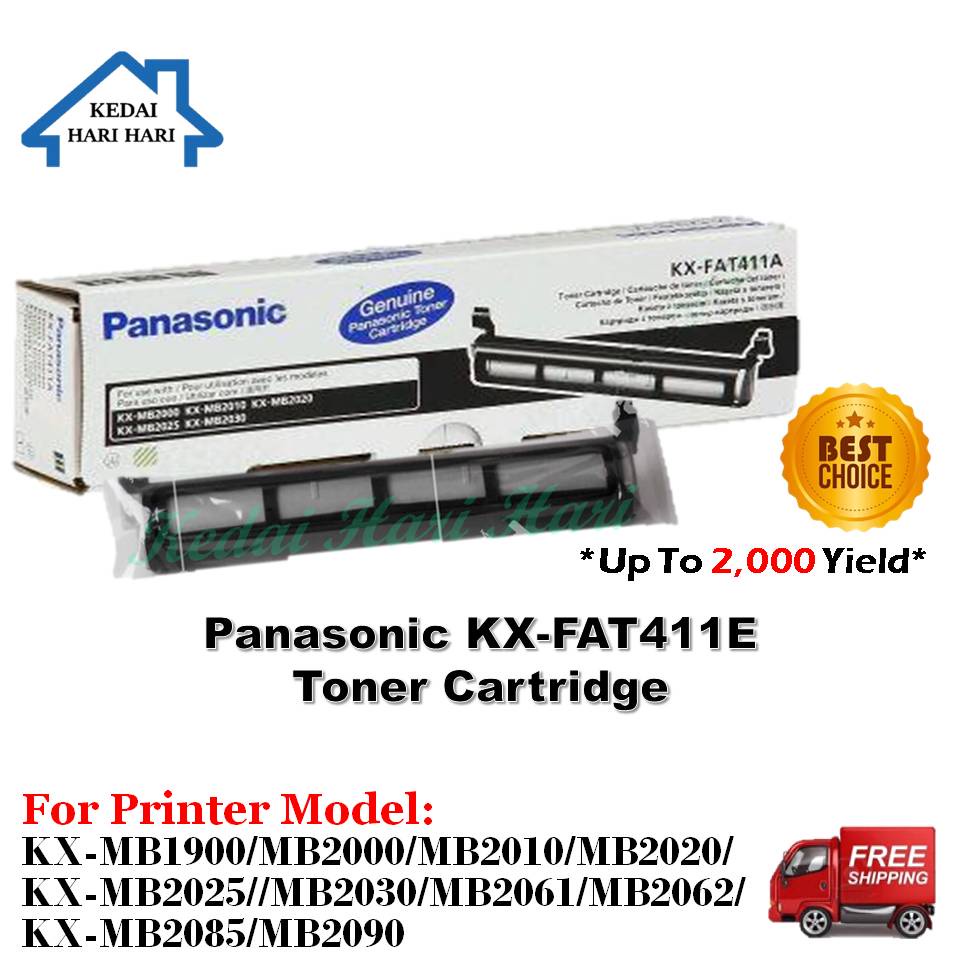 Panasonic KX-FAT411E/KXFAT411E /FA411/FAT411/411E /411 Toner KX-MB2025 2085 /411 Ink/2025/2085 ...