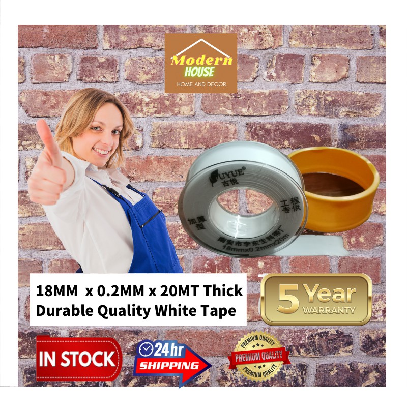 [Modernhouse] 18MMx20MT 16MMx6MT PTFE THREAD SEAL WHITE TAPE PAIP AIR ...