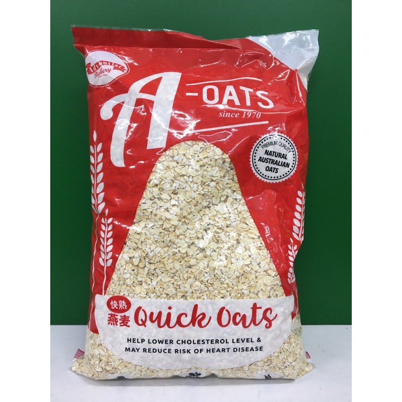 Penang Adventist Bakery A-Oat’s Quick Oats/ Rolled Oat’s /Oat Bran 1 kg ...