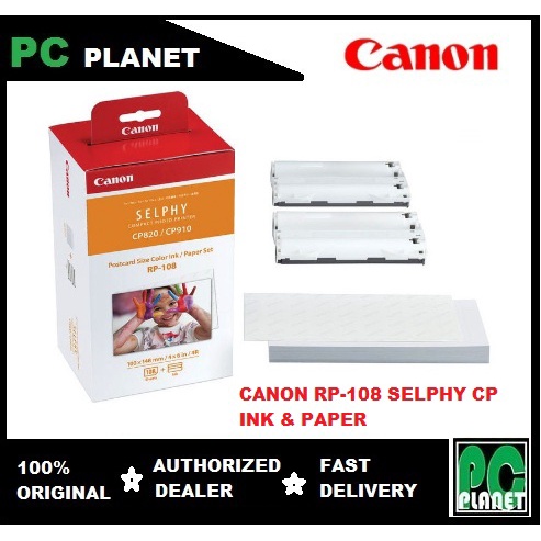 GENUINE CANON RP-108 SELPHY CP INK & PAPER | Shopee Malaysia
