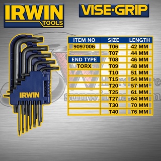 IRWIN 11Pcs Torx Key Set #9097006 Allen Key Bunga | Shopee Malaysia