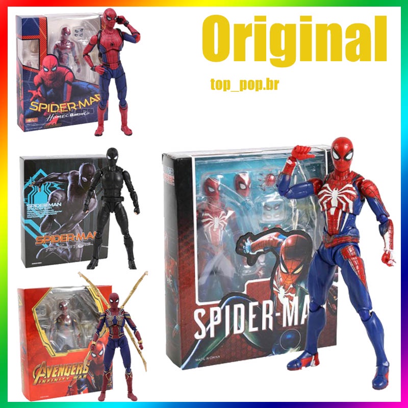 Avengers Shf Spider Man Update Suit Ps4 Game Edition Spiderman Pvc ...