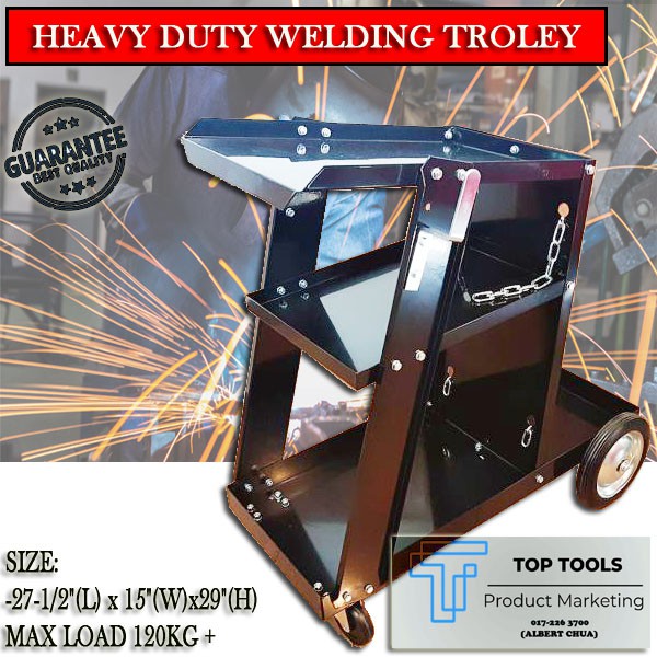 Heavy Duty Steel Welding Machine Cart Trolley Welding Trolley Welding ...