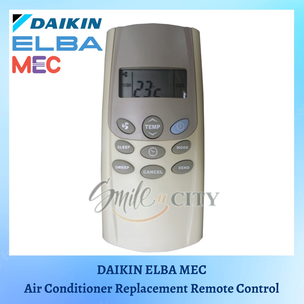 【𝐑𝐞𝐚𝐝𝐲 𝐒𝐭𝐨𝐜𝐤】ELBA DAIKIN MEC AIR CONDITIONING REMOTE CONTROL REL-0701E ...