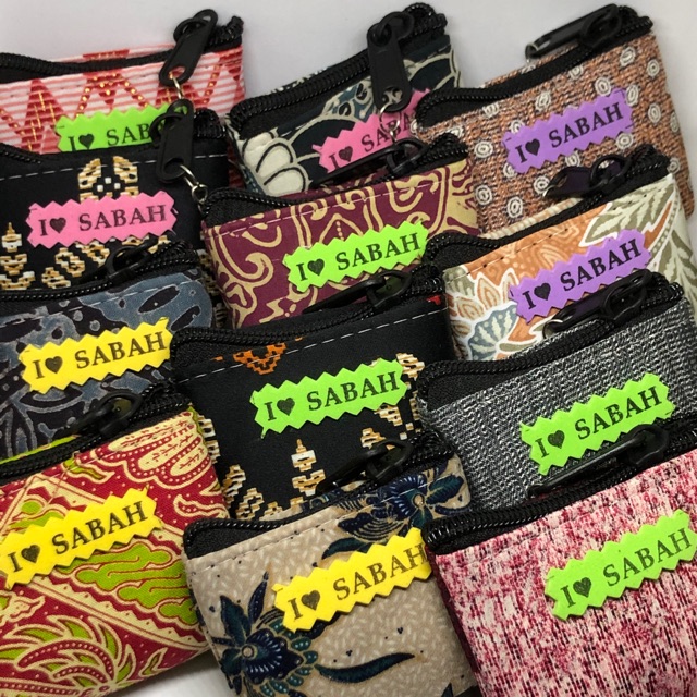 🔥READY STOCK🔥 Mini Coin Beg Batik Sabah | Shopee Malaysia