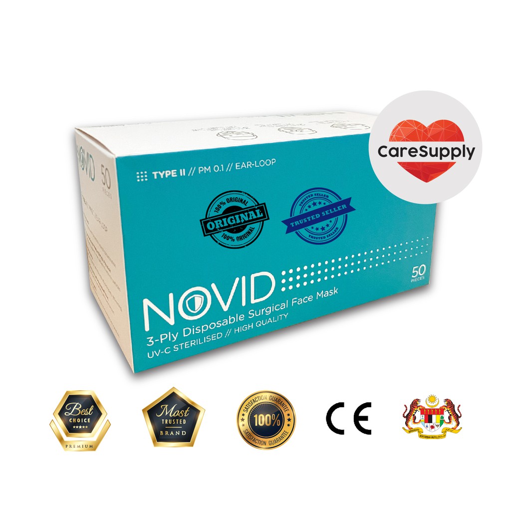 NOVID 3-Ply Disposable Surgical Face Mask - BUNDLE PACK [Ready New ...
