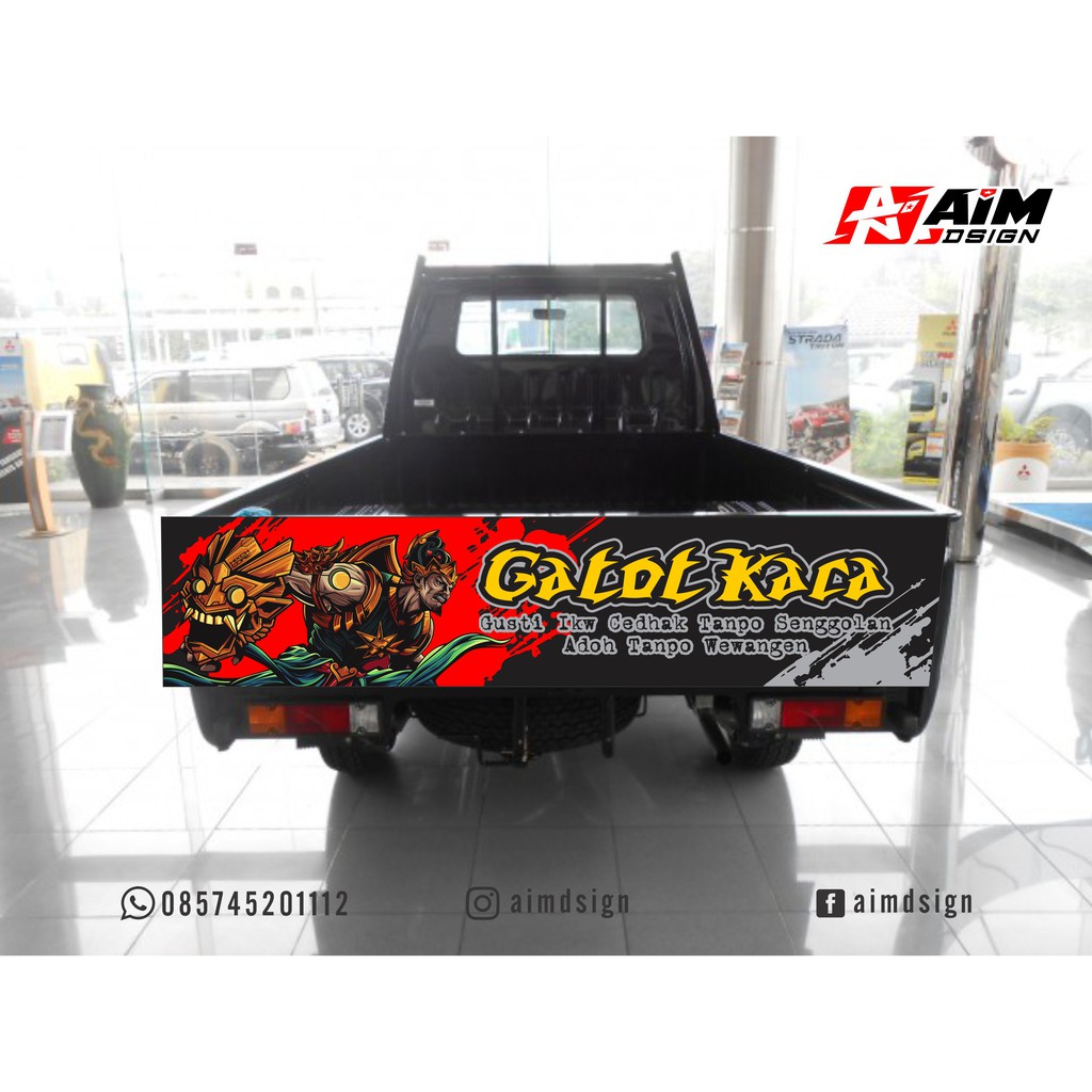 Car Stickers PICKUP L300 T120SS DECAL PRINT Rear Door Cool Variations ...