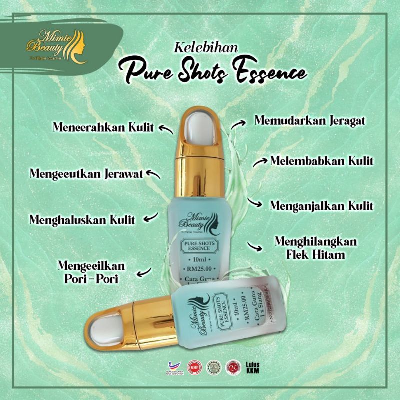 Pure Shots Essence (Mimie Beauty Skincare) | Shopee Malaysia