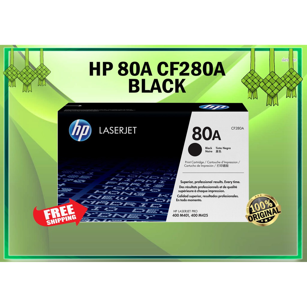 HP CF280A / 80A Genuine Original Laserjet Laser Toner Cartridge ...