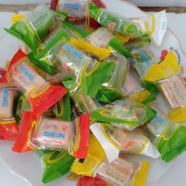 Dragon Fruit Coconut Candy 500G - Thanh Long standard Ben tre coconut ...