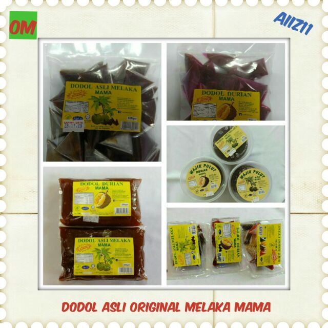 💥DODOL ASLI /DURIAN /PANDAN & WAJIK PULUT DURIAN ORIGINAL MELAKA OM ...