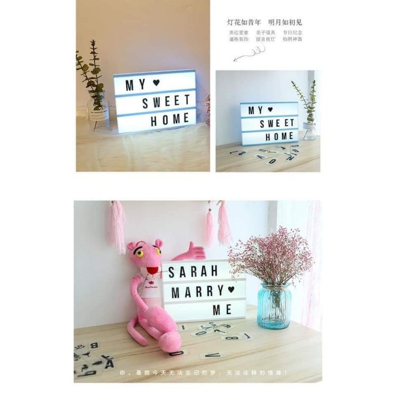 DIY Lighting box Led Box Charging Alphabet Light Message Box Letters ...