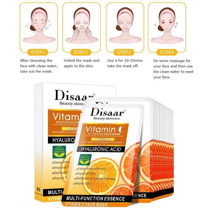 🔥DISAAR VIT C FACEMASK🔥 | Shopee Malaysia