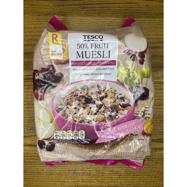 Tesco's Fruit & Nut Muesli 750g / Muesli 1kg | Shopee Malaysia
