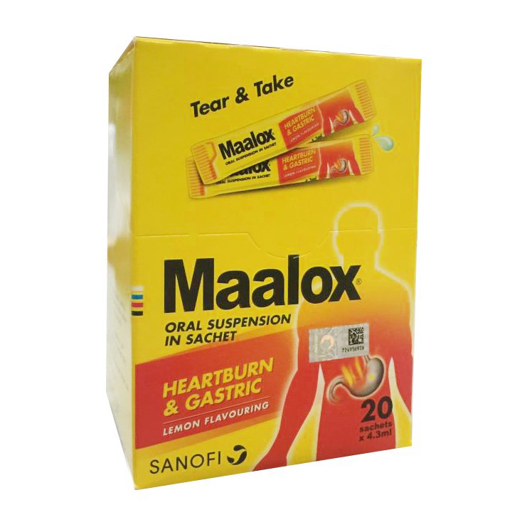 MAALOX ORAL SUSPENSION IN SACHET 20'S x 4.3ML (EXP:10/2026) | Shopee ...