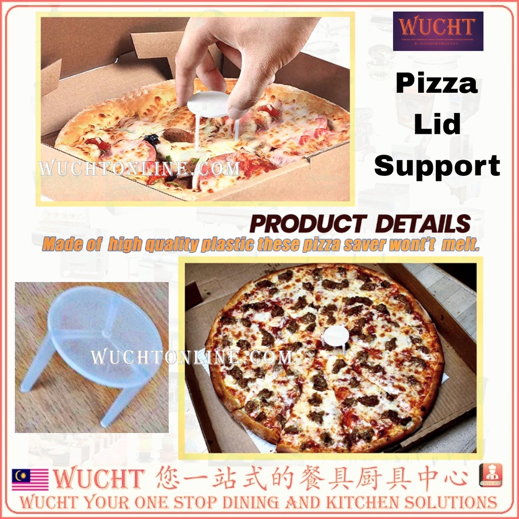 【WUCHT】100 x Disposable Plastic Pizza Stand Pizza Lid Support Saver ...