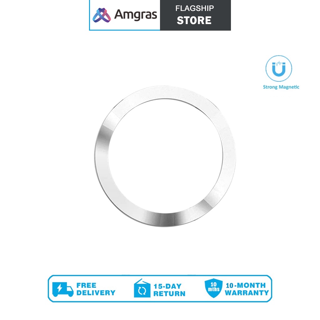 Amgras Universal Wireless Powerbank Rings Metal Rings Magnetic Wireless ...