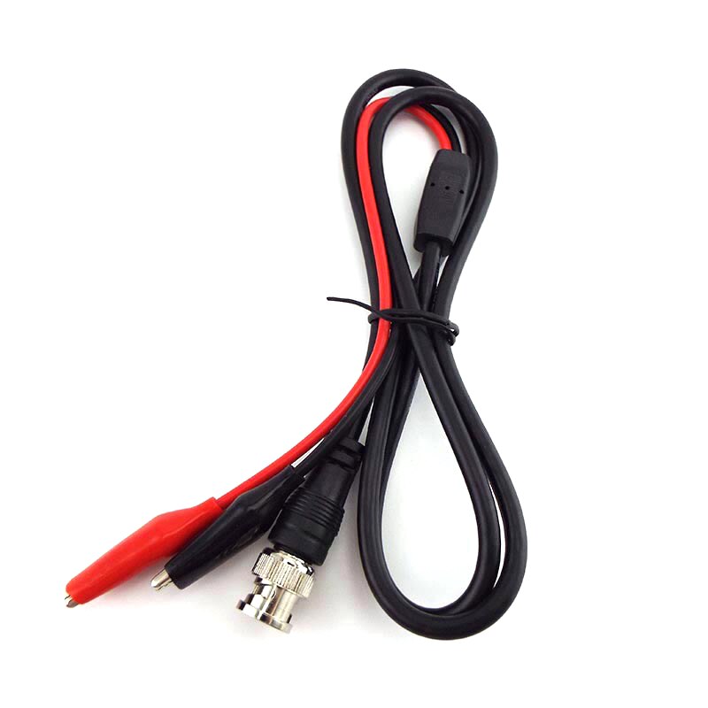1M 5.0mm Crocodile Clips Wire BNC Male Plug to Dual Alligator Clip ...