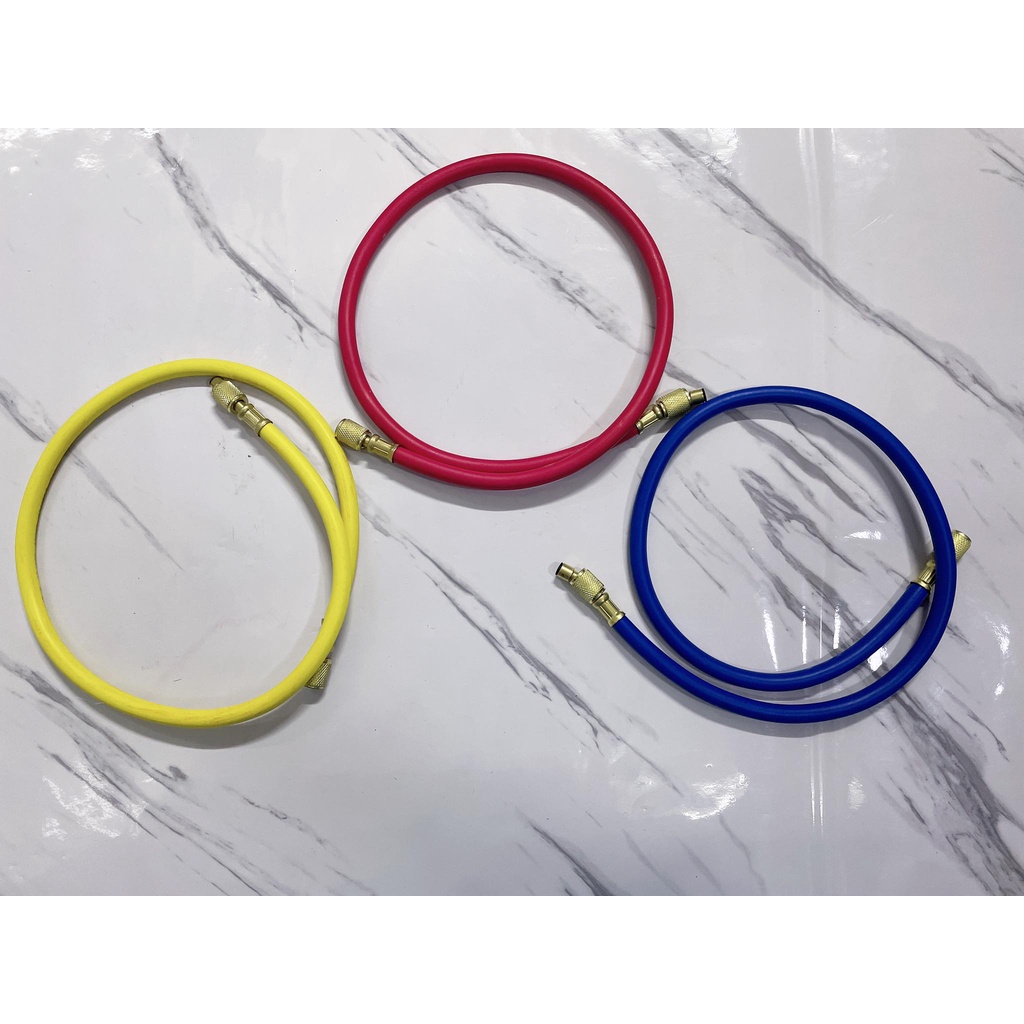 Manifold Gauge gas meter aircond with 3pcs Charging Hose Set R410a R32 R22 R134A R600 Air Cond ...