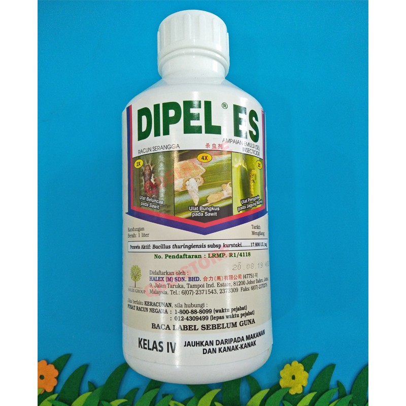 Dipel ES 1L - Racun Perosak / Sesuai untuk Kelapa Sawit Tomato Jagung ...
