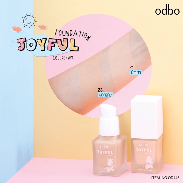 Odbo Joyful Collection Foundation 18g | Shopee Malaysia