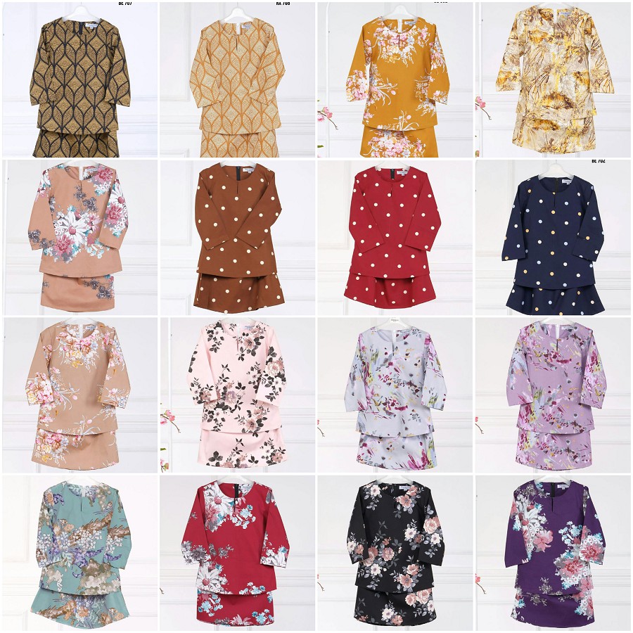 KURUNG MINI RAISHA KID Dhia Cotton 1 TAHUN - 12 TAHUN NEW RAYA HAJI ...