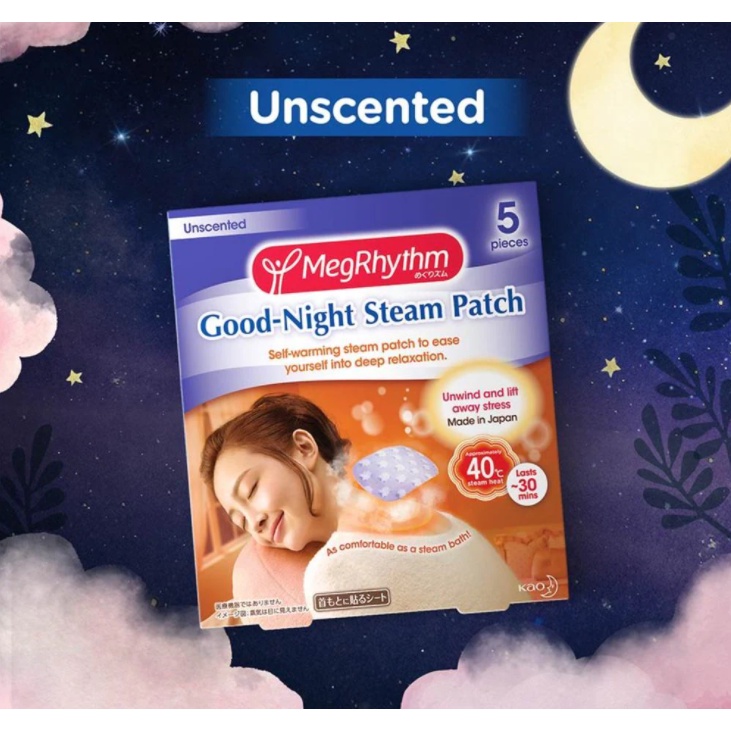 Kao MegRhythm Good Night Steam Patch Unscent (5 pcs) | Shopee Malaysia