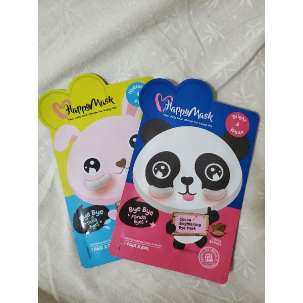 Happy Mask / Eyes Mask for Panda & Tired eyes expired: 2024 | Shopee ...