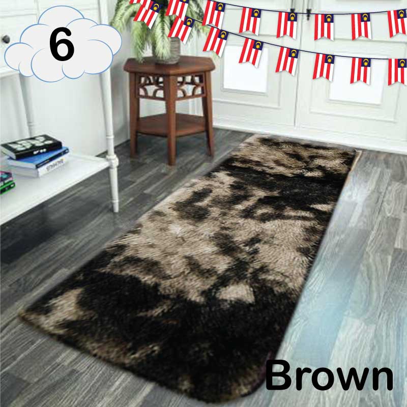 ZALALA TWO TONE FLUFFY SHAGGY CARPET RUNNER TATAMI ROOM LIVING RUGS ...
