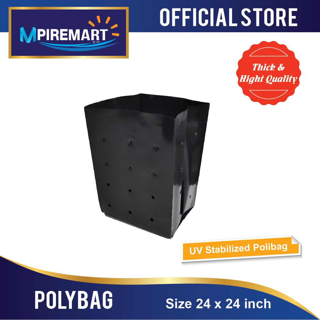 ( 1 pcs ) Polybag Polibeg Size 24 x 24 in Thick UV Poly Bag Fertigasi ...